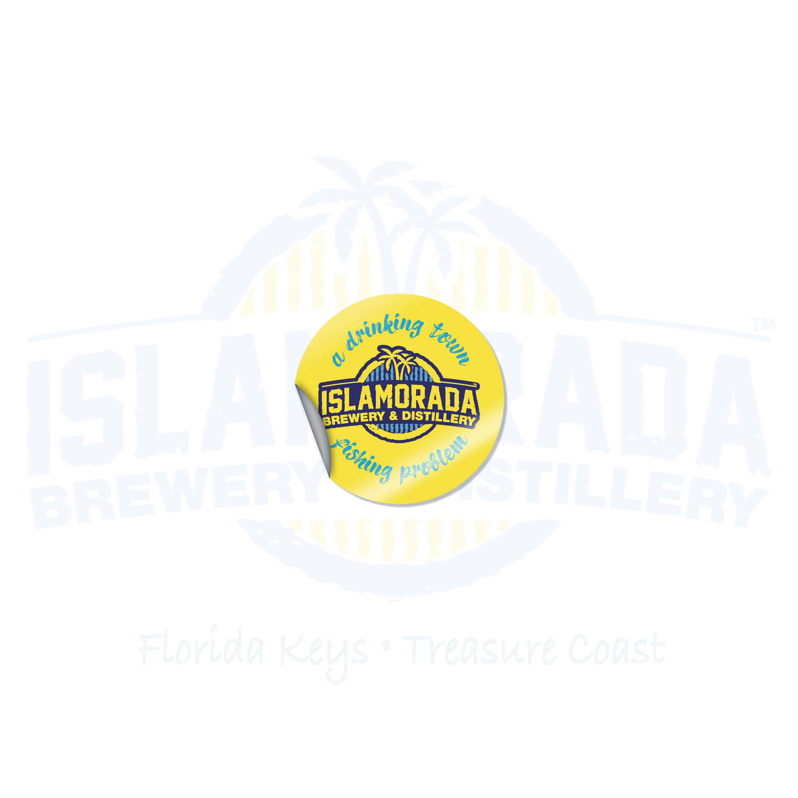 Sticker - Circle Small Yellow – Islamorada Beverages Direct