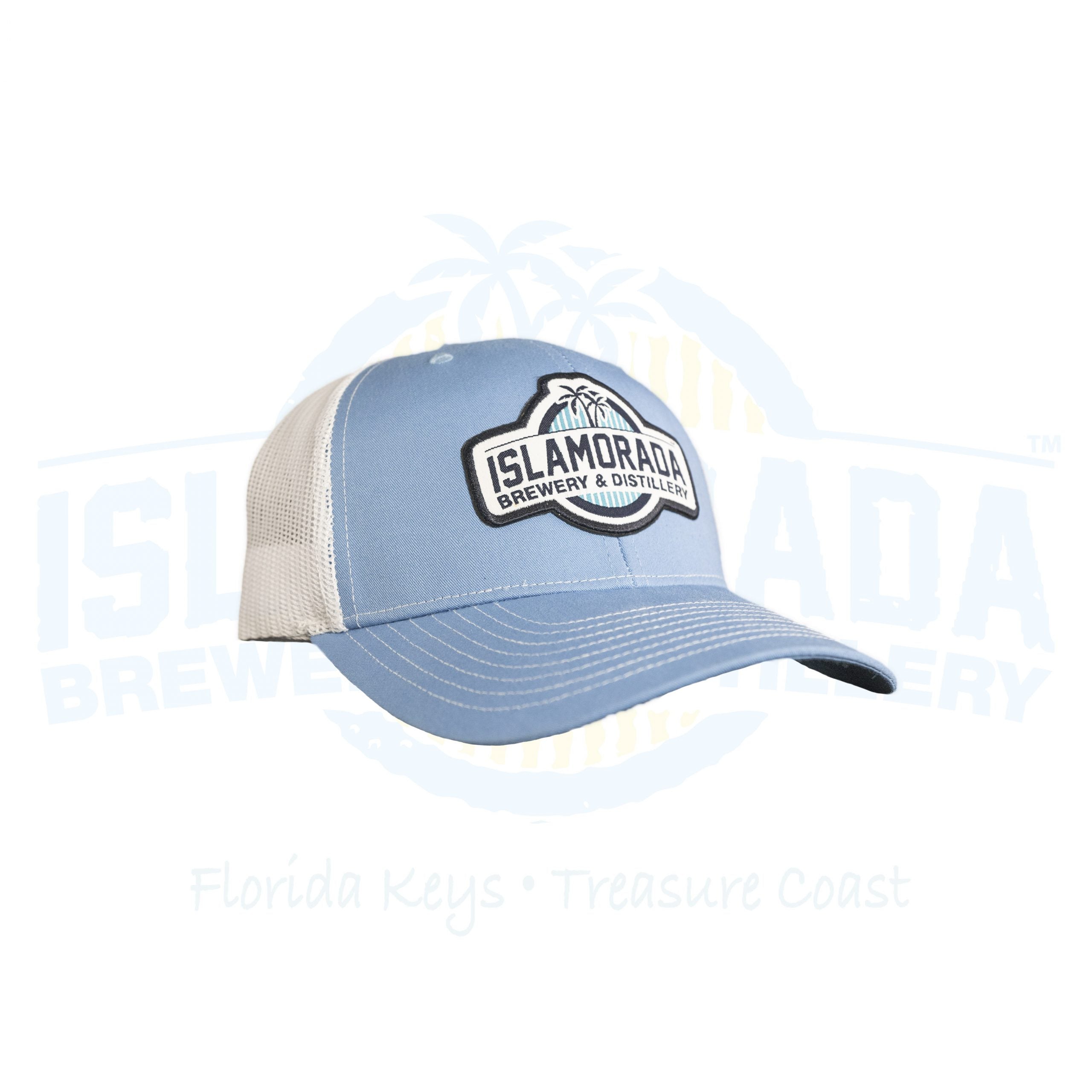 Trucker Hat - Light Blue Patch – Islamorada Beverages Direct